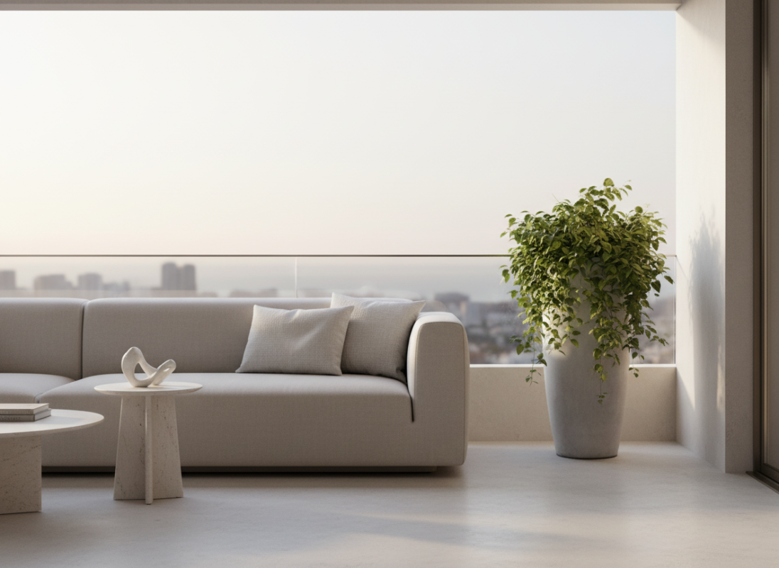 Vaso Oliver Alto 60 cm em Cimento | Interior e Exterior | Godinho